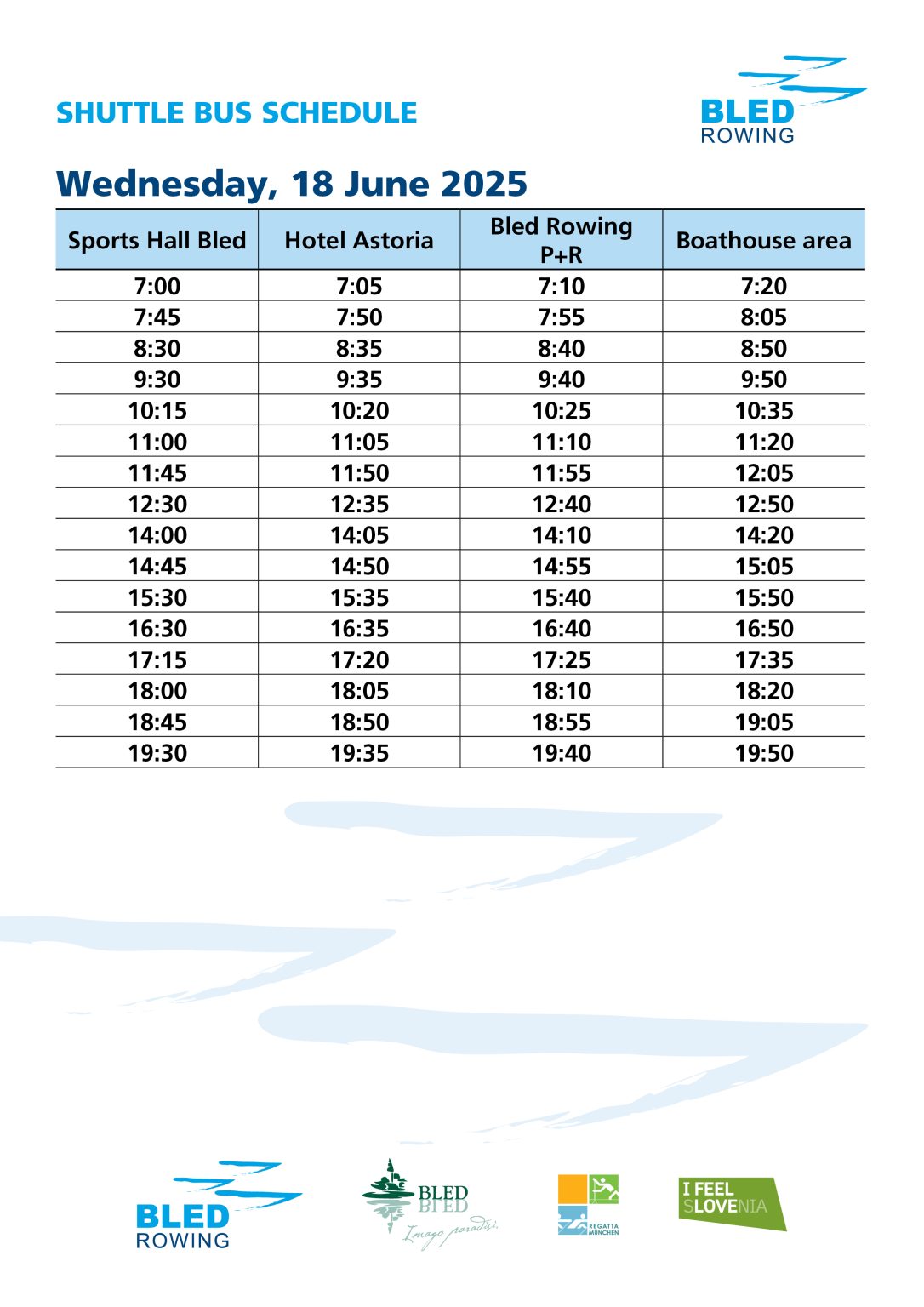 2025 Euro Masters Regatta - Bled Rowing Slovenia