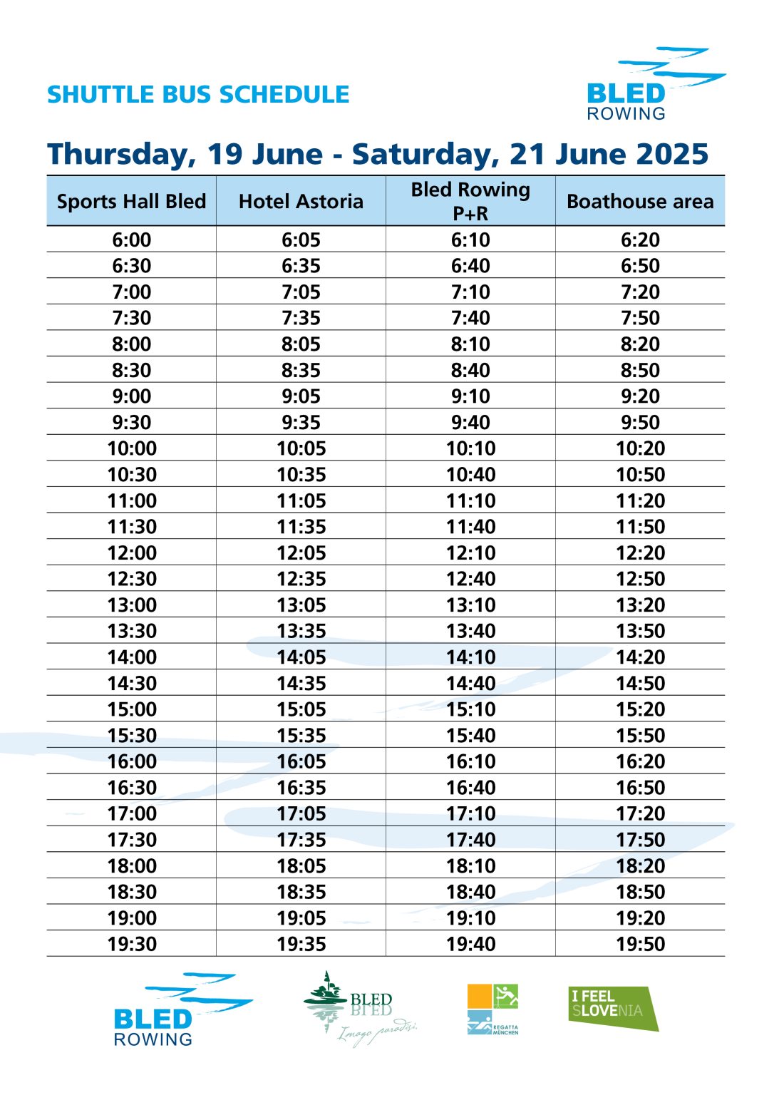 2025 Euro Masters Regatta - Bled Rowing Slovenia