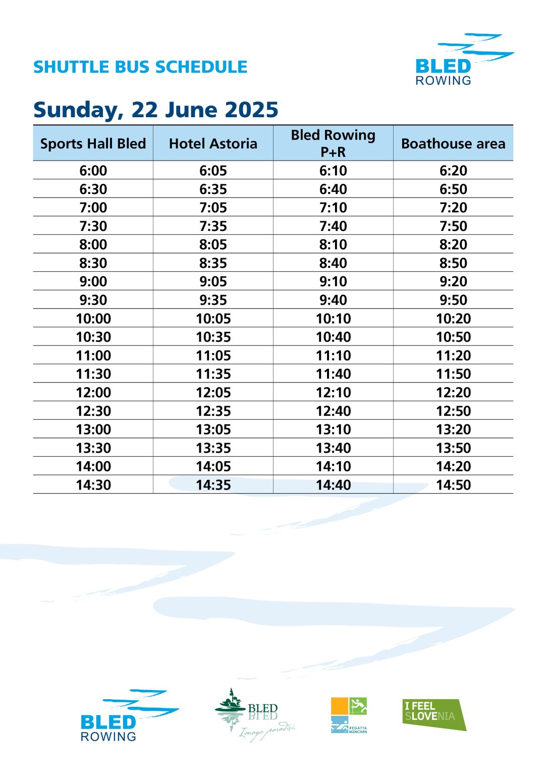 2025 Euro Masters Regatta - Bled Rowing Slovenia